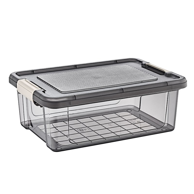 Aufbewahrungsbox mit Verschluss-Deckel - 12 Liter - STORMAX (ELITE)