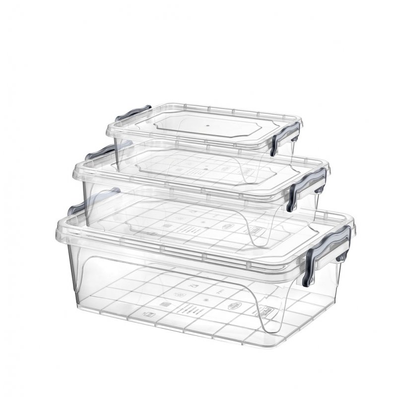 Multi Box mit Deckel Set 3 tlg. - rechteckig - MULTI - (02 1118) - BA